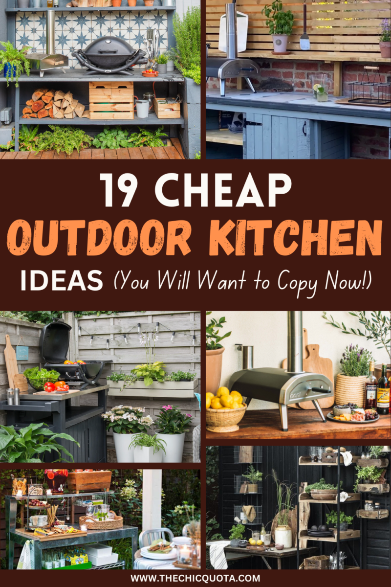 19 Small Outdoor Kitchen Ideas For A Backyard You'll Love - The Chic Quota