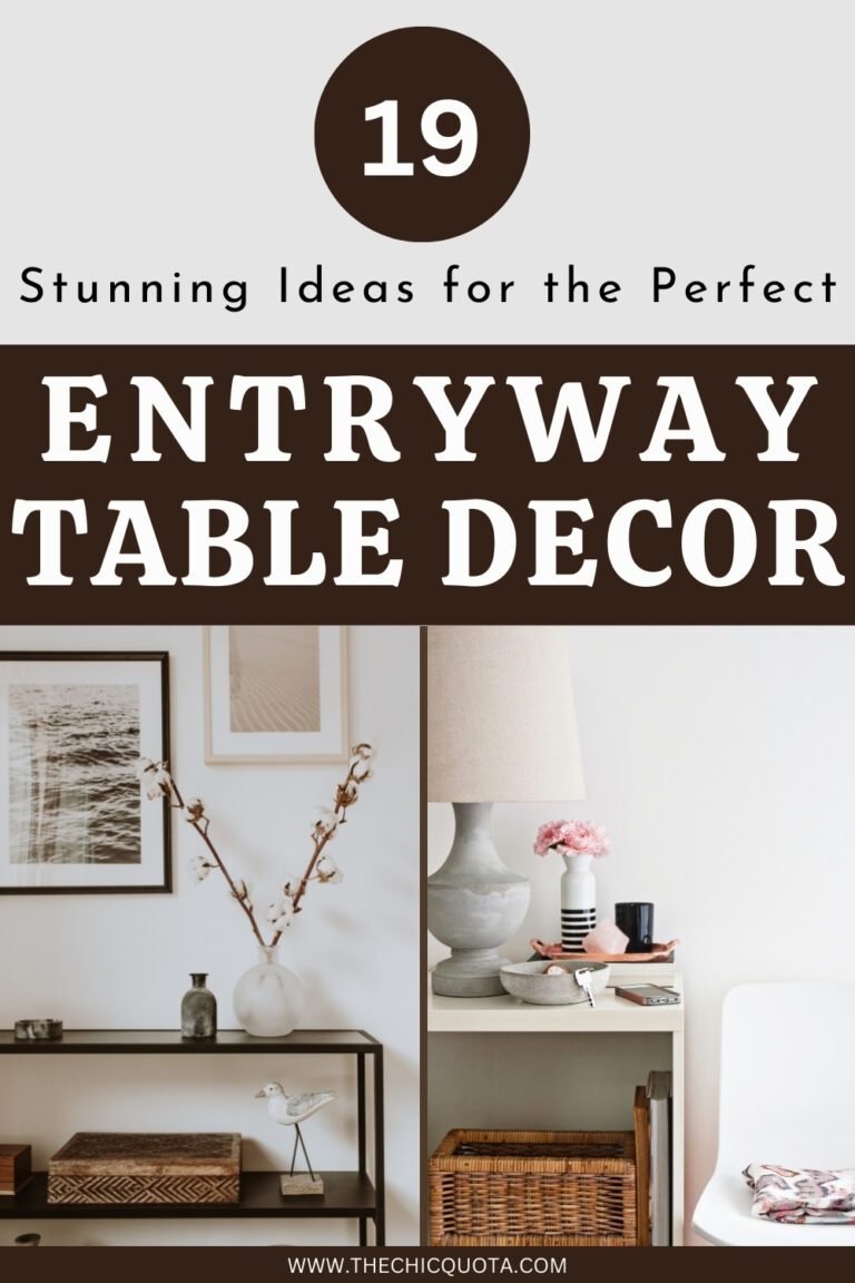 Entryway Table Decor: 19 Stunning Ideas For a Beautiful Entrance - THE ...
