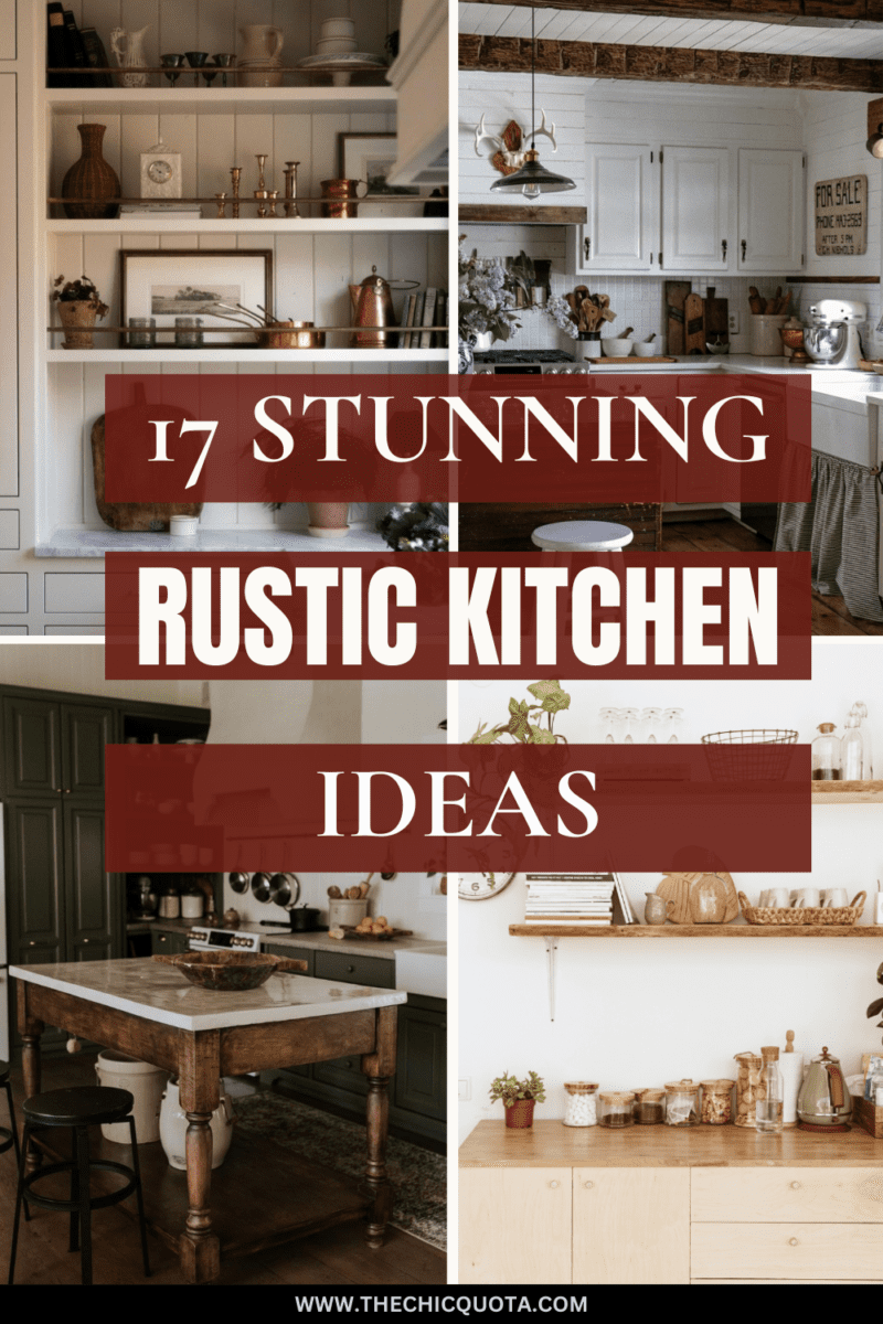 17 Rustic Kitchen Ideas For A Cozy Space You'll Love - The Chic Quota