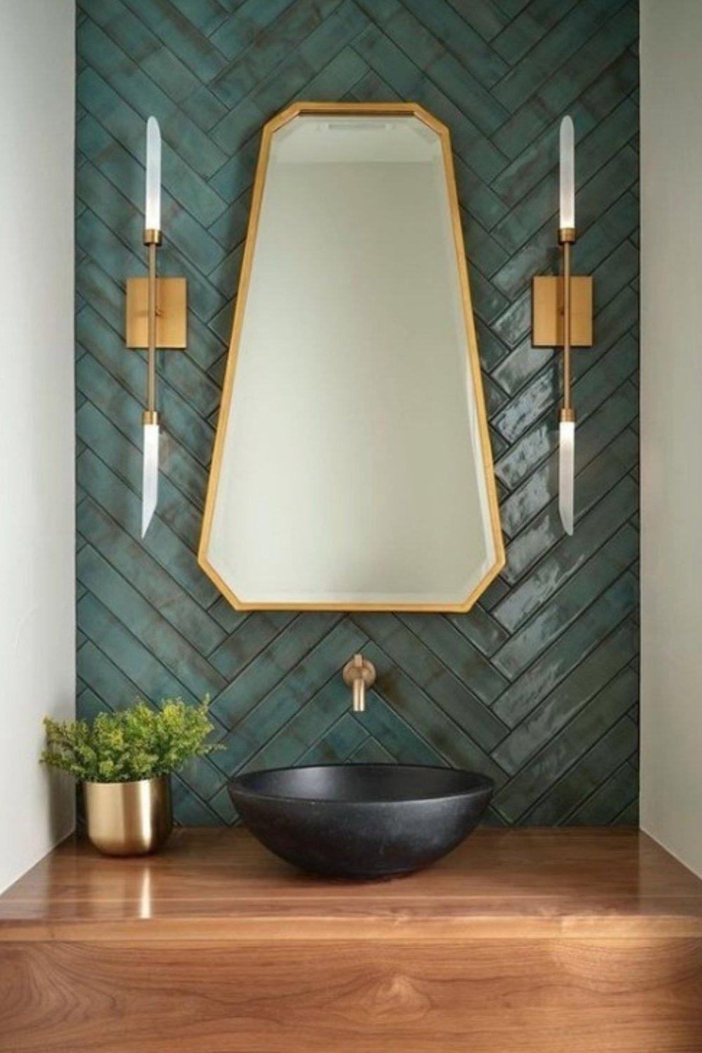 19 Stunning Half Bathroom Ideas You'll Want To Copy Now - The Chic Quota