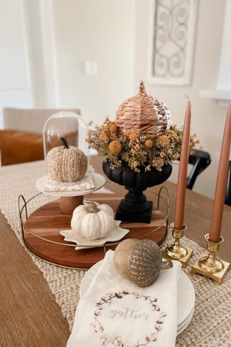 23 Beautiful Fall Table Centerpieces To Get Inspired By - The Chic Quota