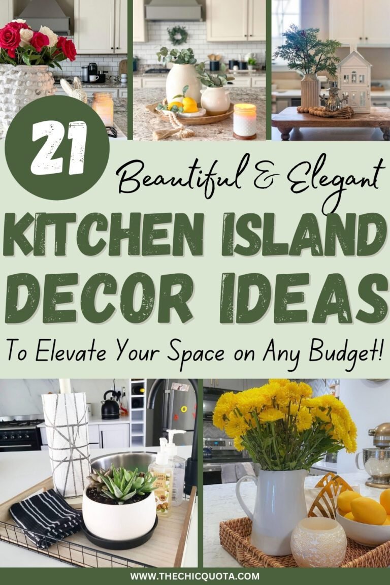 Kitchen Island Decor: 21 Creative Ideas That Look Great - The Chic Quota