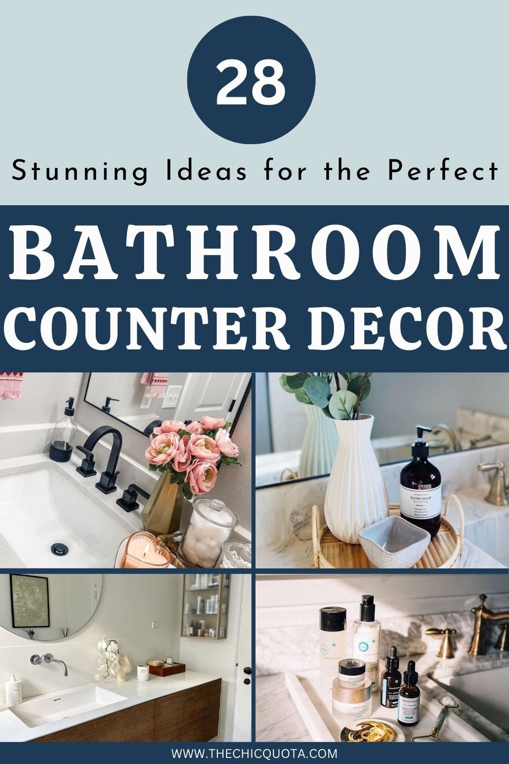 28 Bathroom Counter Decor Ideas To Quickly Upgrade Your Space - The ...