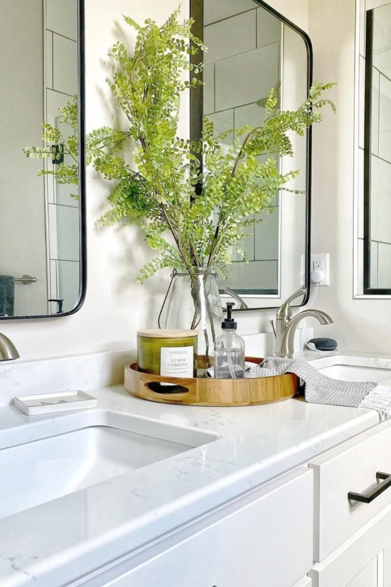 28 Bathroom Counter Decor Ideas To Quickly Upgrade Your Space - The ...