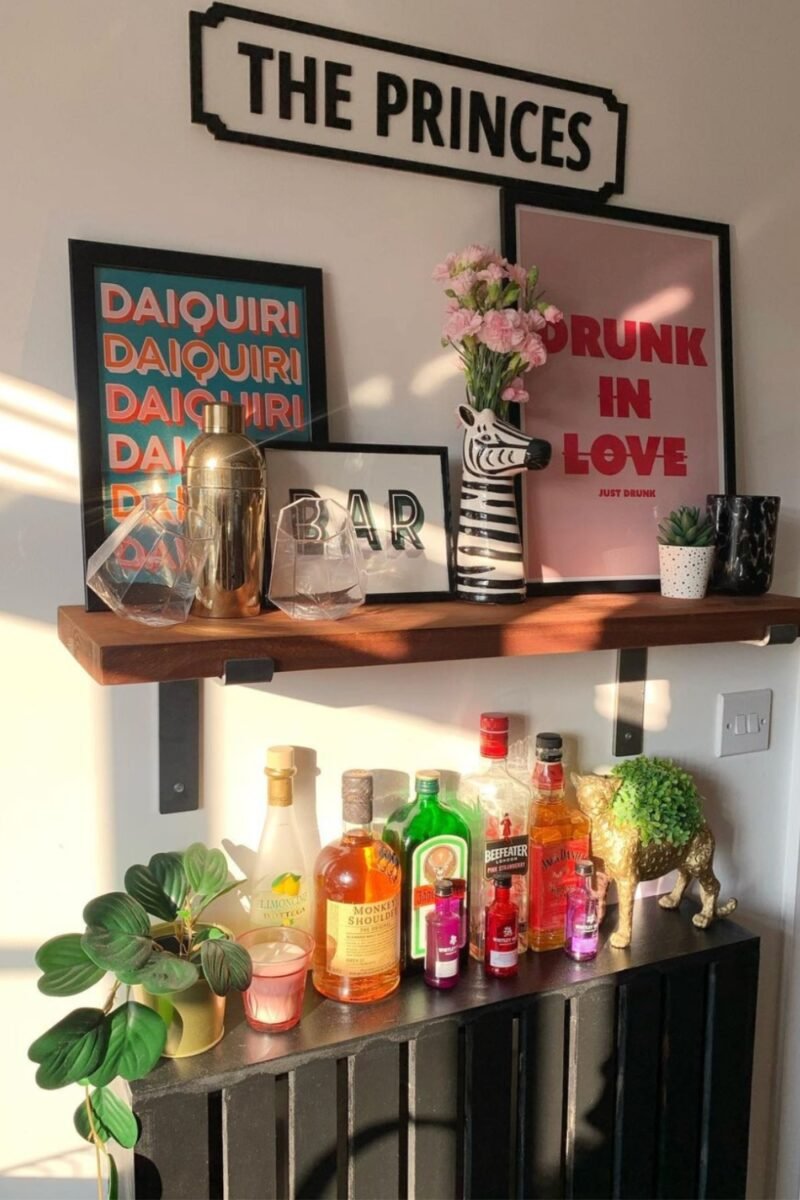 37 DIY Bar Shelf Ideas For A Stylish Home Bar You'll Love - The Chic Quota