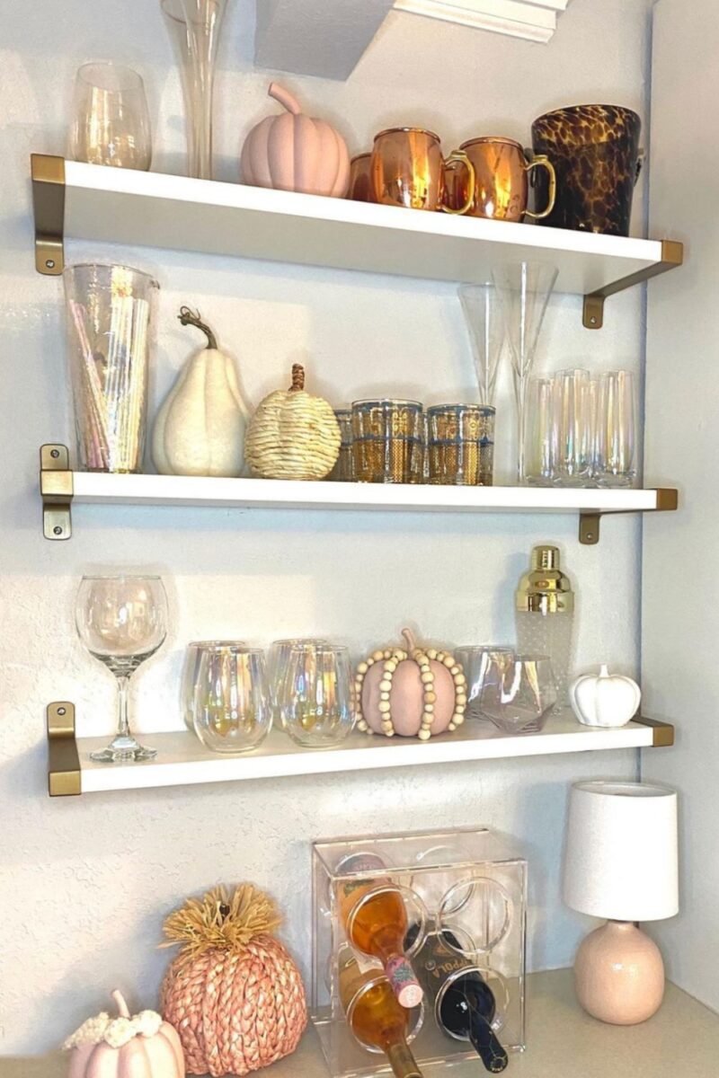37 DIY Bar Shelf Ideas For A Stylish Home Bar You'll Love - The Chic Quota