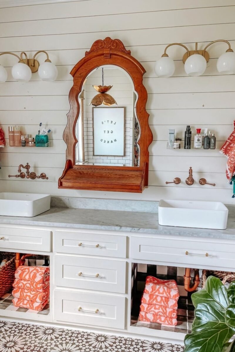 38 Modern Farmhouse Bathroom Ideas For The Best Rustic Decor - The Chic ...