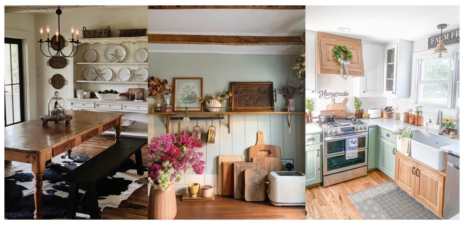 Farmhouse Kitchen Decor: 26 Ideas For Beautiful Old-Fashioned Charm ...
