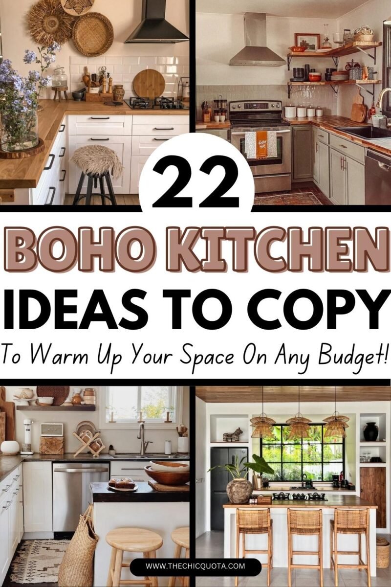 22 Easy Boho Kitchen Ideas That Will Make Your Space Feel Cozy & Chic ...