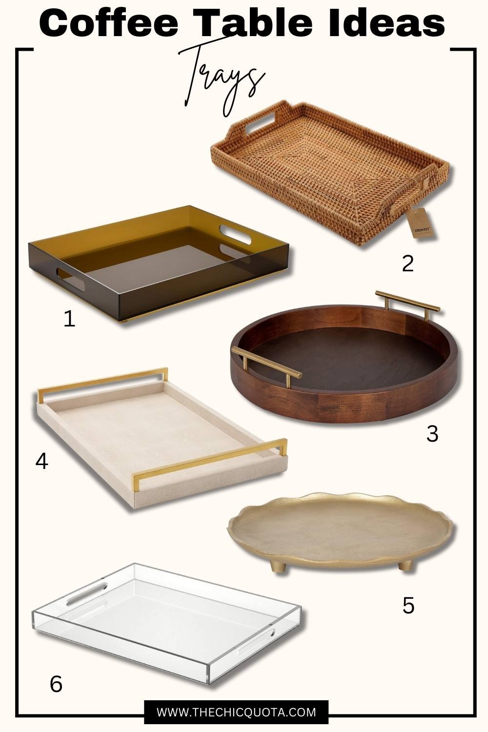 30+ Best Coffee Table Ideas You Need For Easy Styling - The Chic Quota