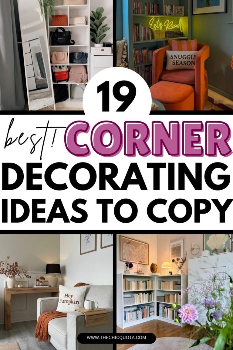 19 Easy Corner Decorating Ideas To Fill An Awkward Space - The Chic Quota