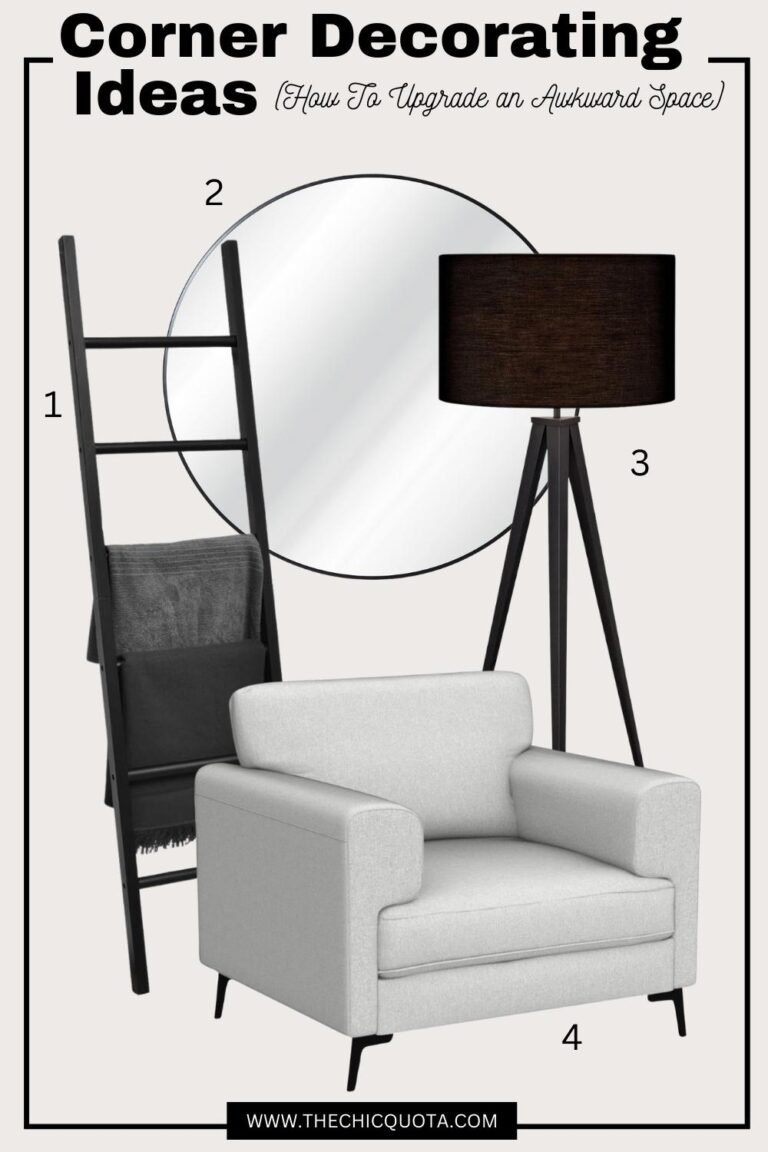 19 Easy Corner Decorating Ideas To Fill An Awkward Space - The Chic Quota