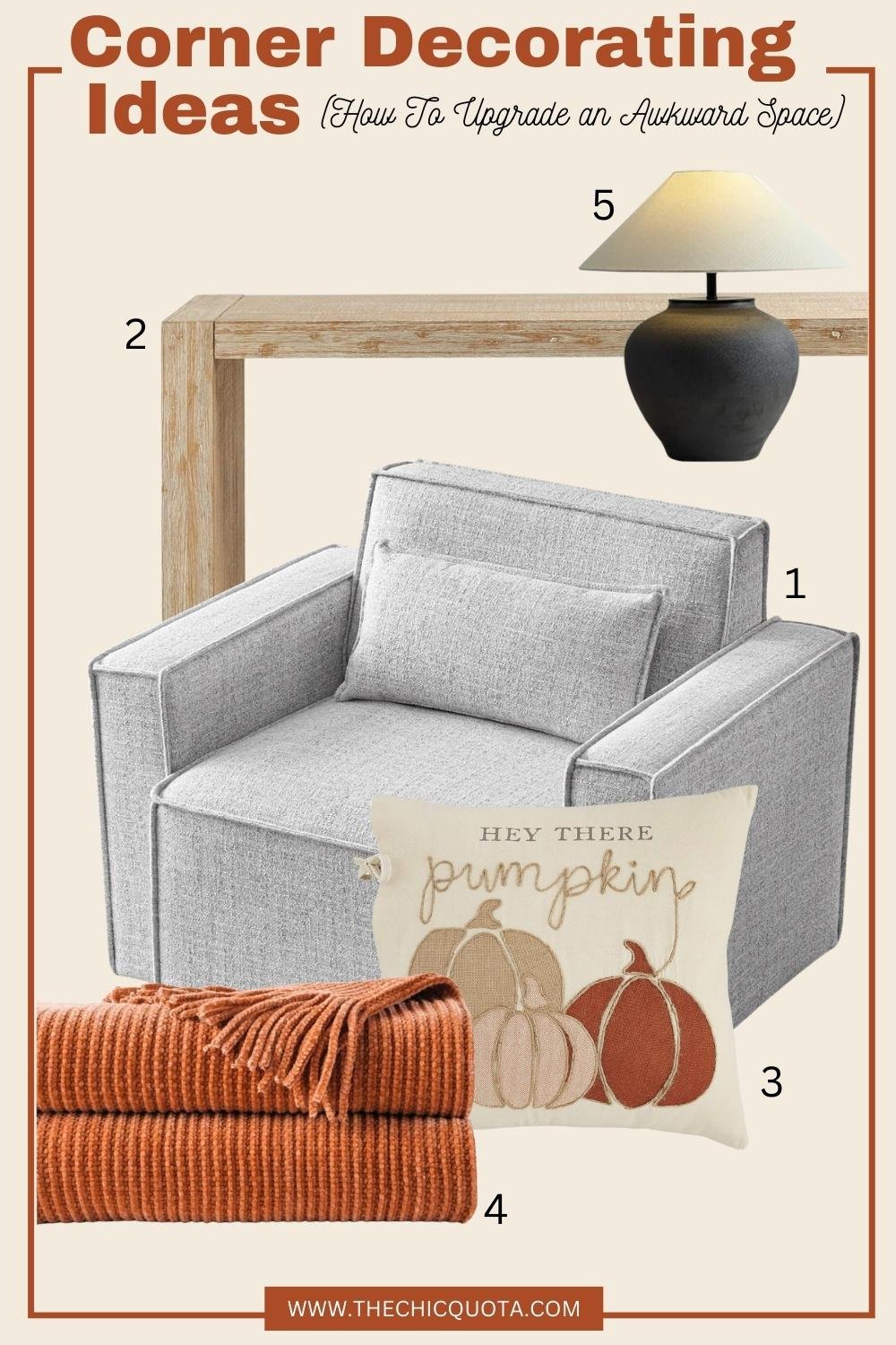 19 Easy Corner Decorating Ideas To Fill An Awkward Space - The Chic Quota