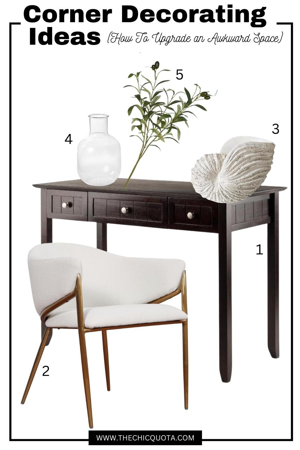 19 Easy Corner Decorating Ideas To Fill An Awkward Space - THE CHIC QUOTA