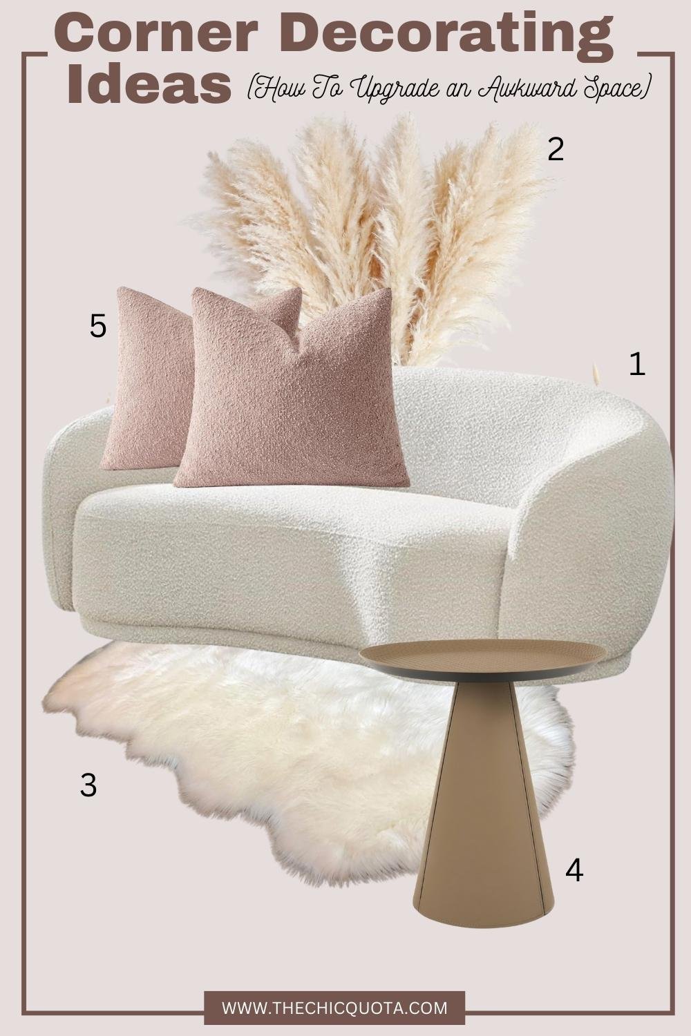 19 Easy Corner Decorating Ideas To Fill An Awkward Space - The Chic Quota