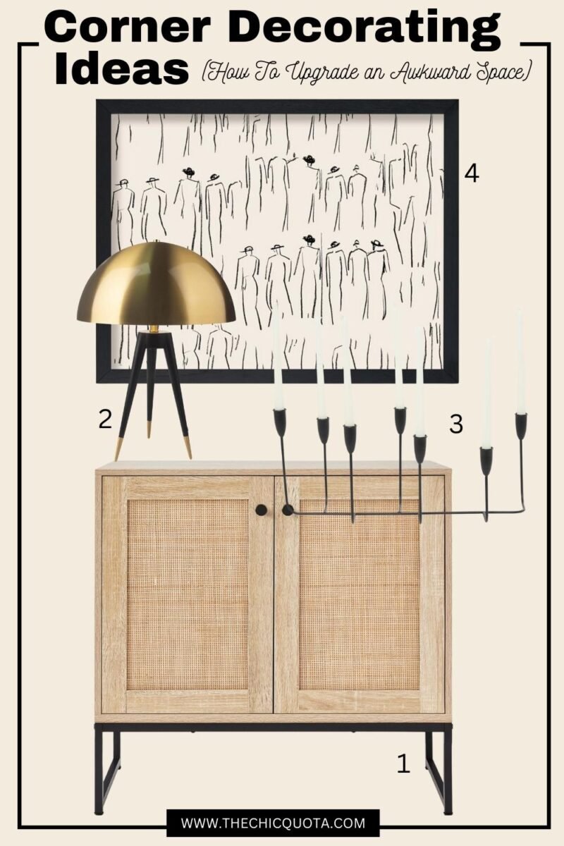 19 Easy Corner Decorating Ideas To Fill An Awkward Space - THE CHIC QUOTA