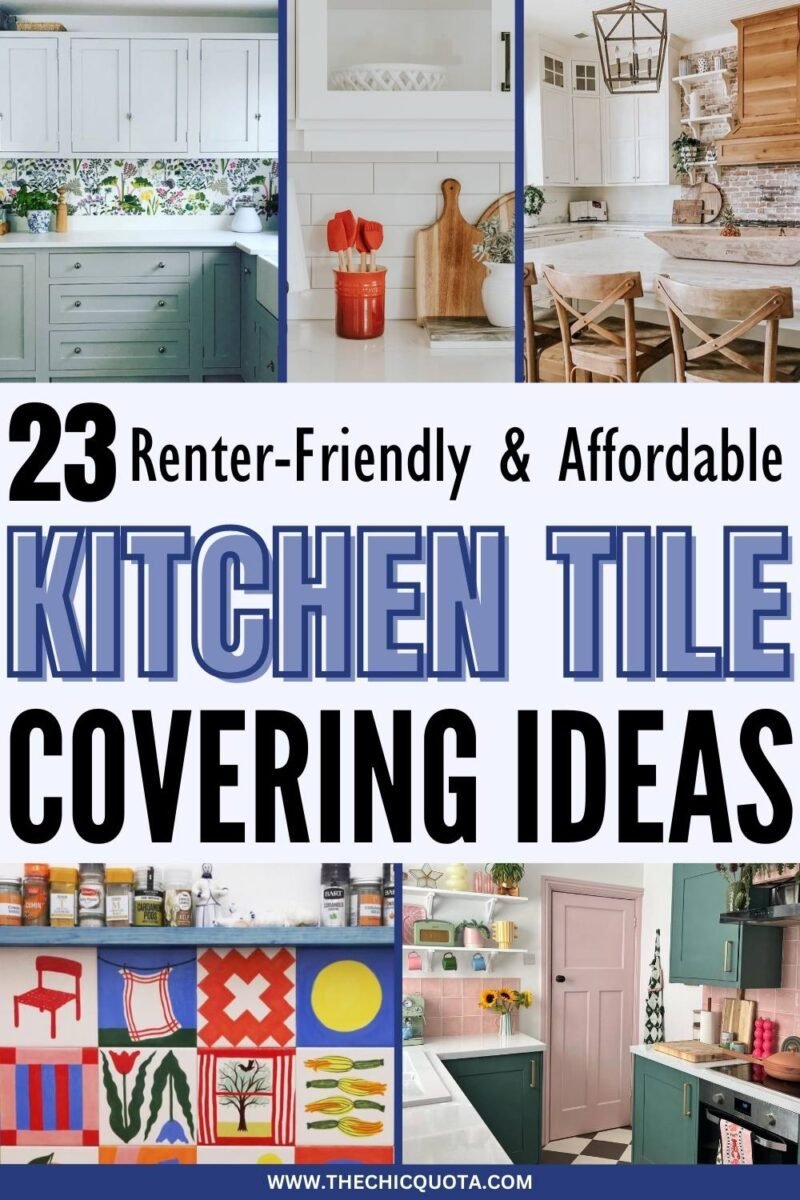 23 Amazing Ideas for Covering Kitchen Tiles Without Removing Them - THE ...