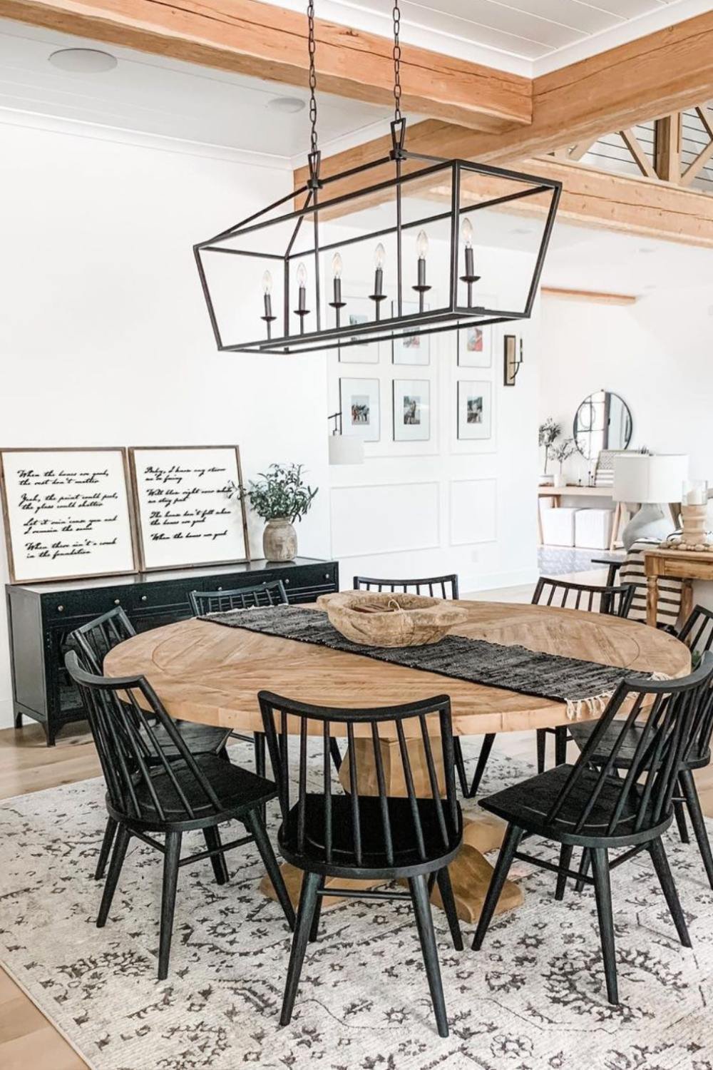 26 Modern Farmhouse Dining Room Ideas For a Beautiful Space - The Chic ...