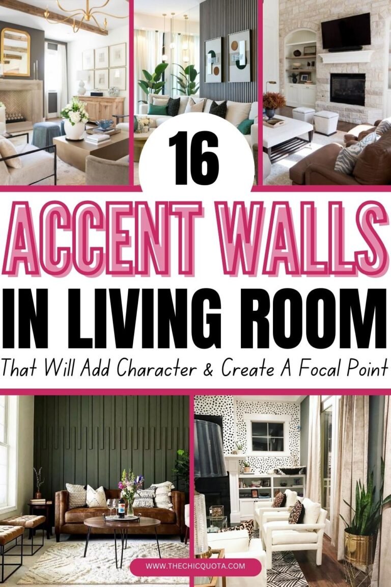 16 Stunning Accent Walls In Living Room | How To Add Character To Your ...