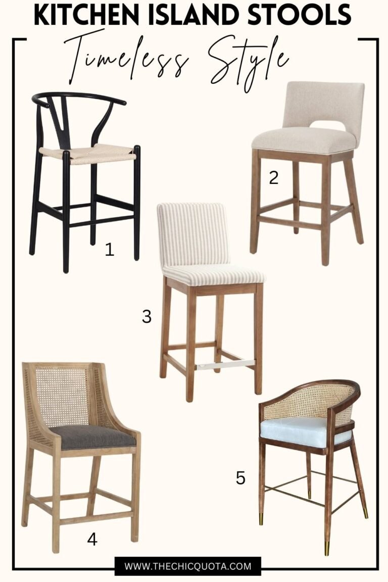30 Best Stools For Kitchen Island To Complete Your Space - THE CHIC QUOTA