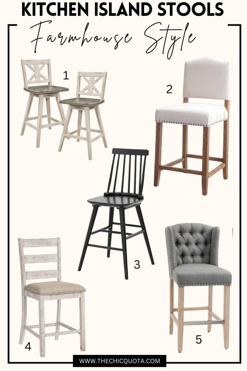 30 Best Stools For Kitchen Island To Complete Your Space - THE CHIC QUOTA