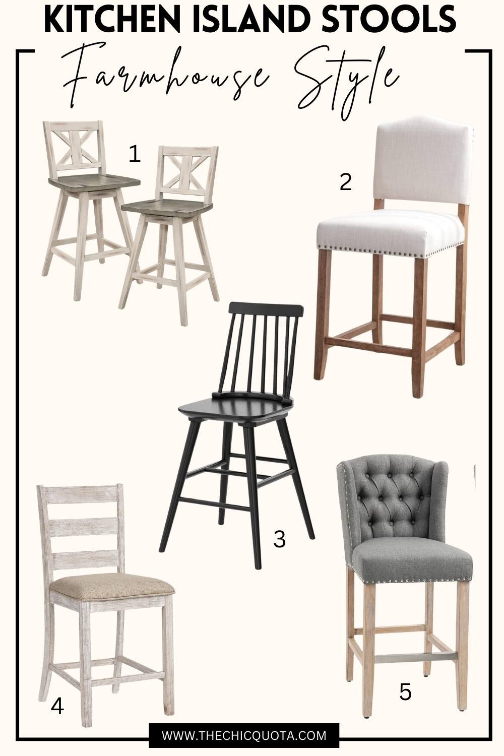 30 Best Stools For Kitchen Island To Complete Your Space - THE CHIC QUOTA