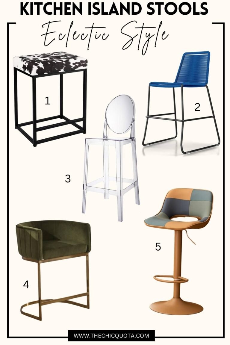 30 Best Stools For Kitchen Island To Complete Your Space - The Chic Quota
