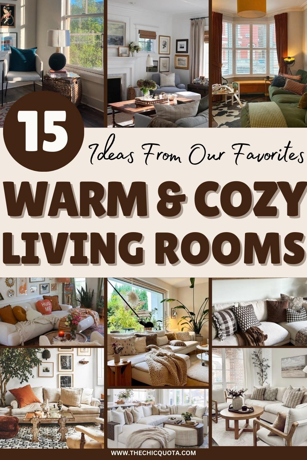 15 Gorgeous Cozy Living Rooms That Will Inspire You - THE CHIC QUOTA