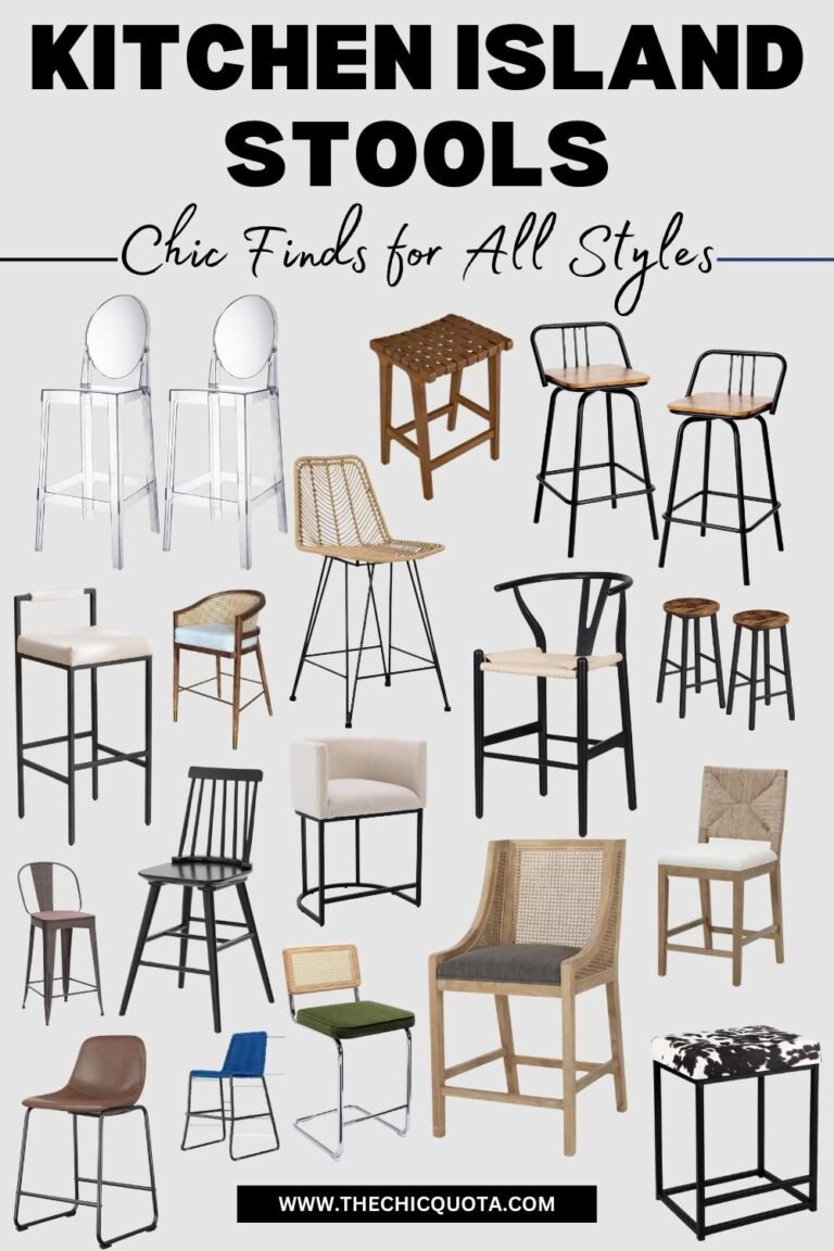 30 Best Stools For Kitchen Island To Complete Your Space - THE CHIC QUOTA
