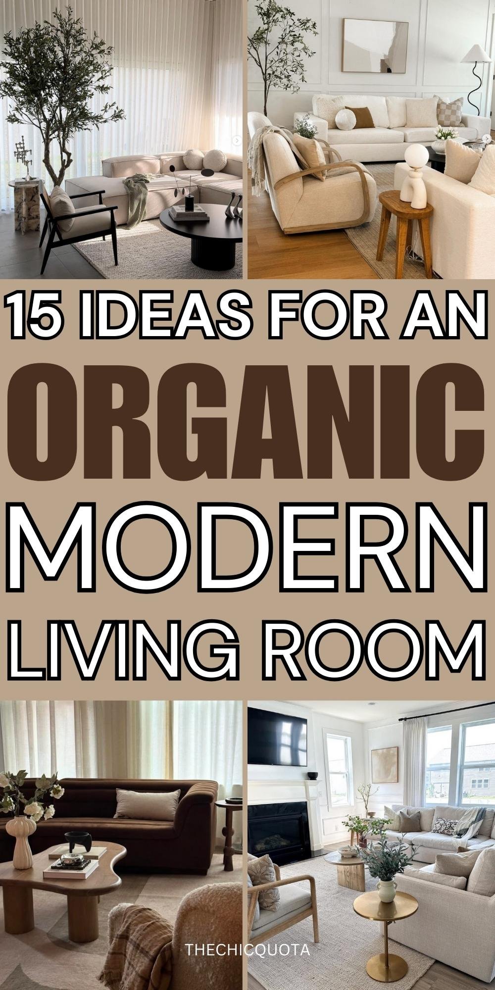 15 Organic Modern Living Room Ideas For The Best Inspiration - The Chic ...