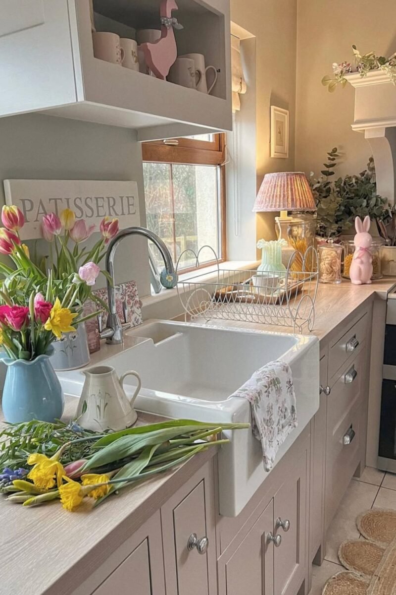 22 Simple Spring Kitchen Decor Ideas To Refresh Your Space - The Chic Quota