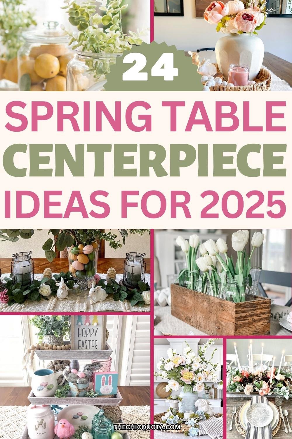 24 Simple But Elegant Spring Centerpiece Ideas For A Beautiful Table ...