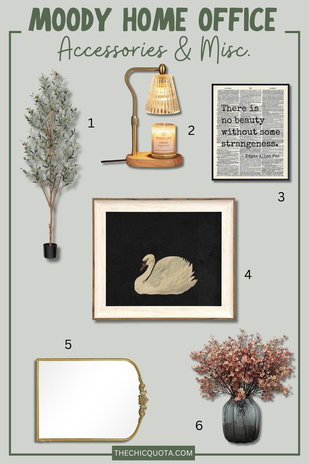 How To Design The Moody Home Office Of Your Dreams - THE CHIC QUOTA
