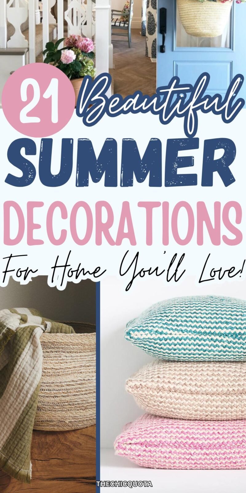 Your How To Guide For Beautiful Summer Decorations For Home - THE CHIC ...