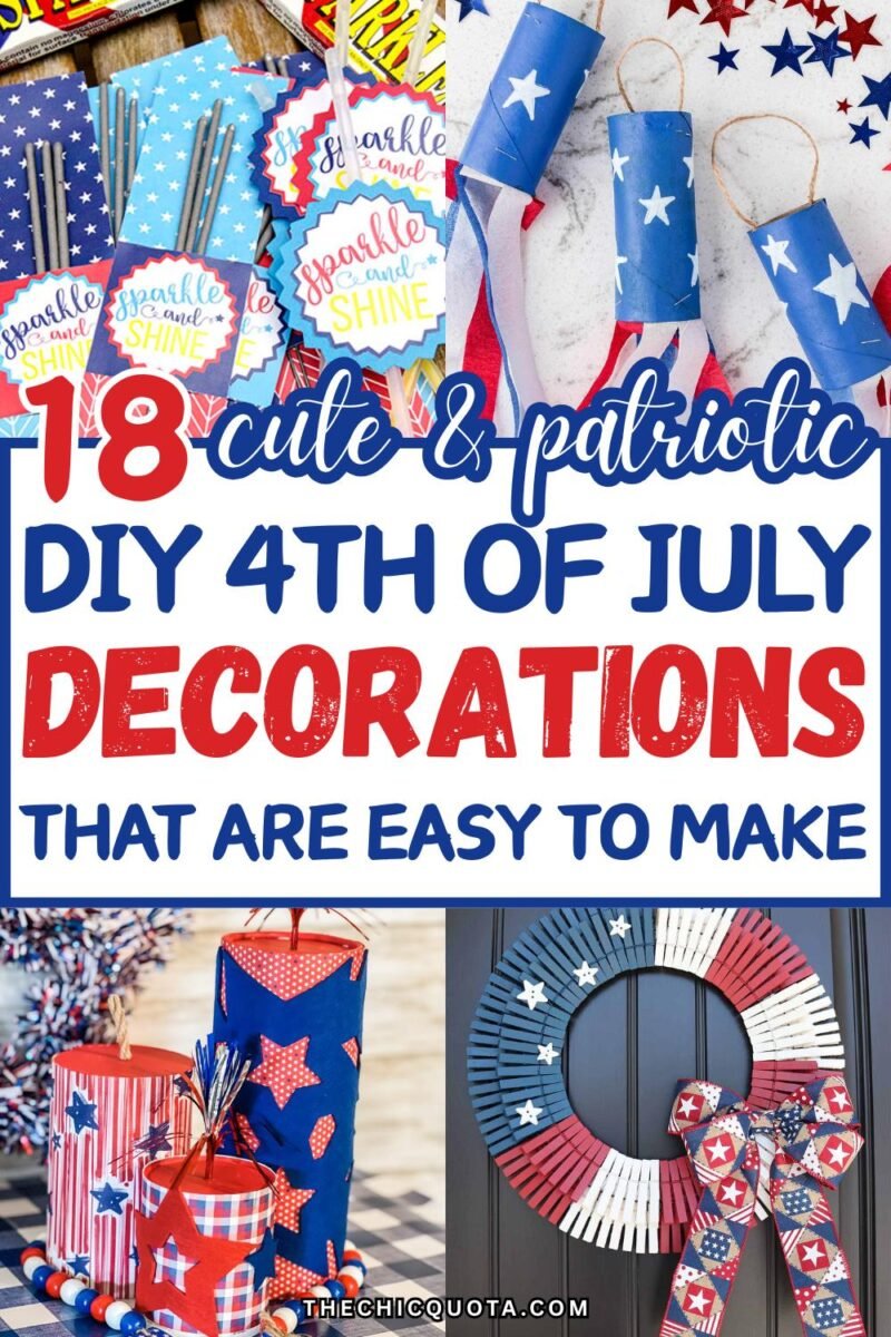 18 Easy Ideas For Patriotic DIY 4th of July Decorations You'll Actually ...