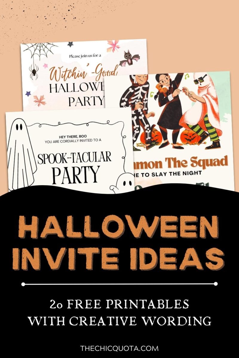 20 Boo-rilliant Halloween Sayings For Invitations (With Free Printables ...
