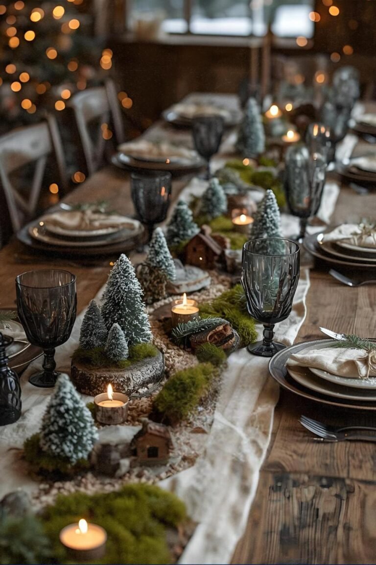 20 Rustic Christmas Table Decor Themes Your Guests Will Love - THE CHIC ...